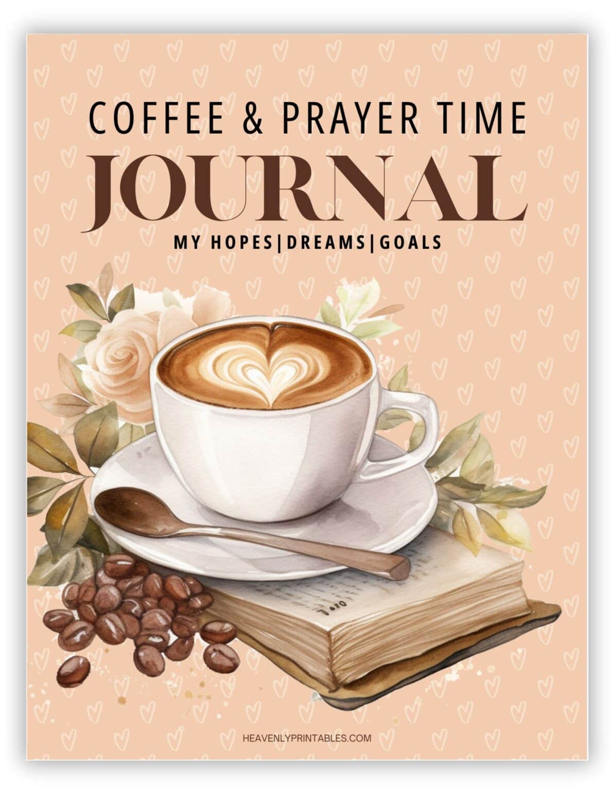 Coffee Themed Prayer Journal (Free PDF Printable) - Heavenly Printables