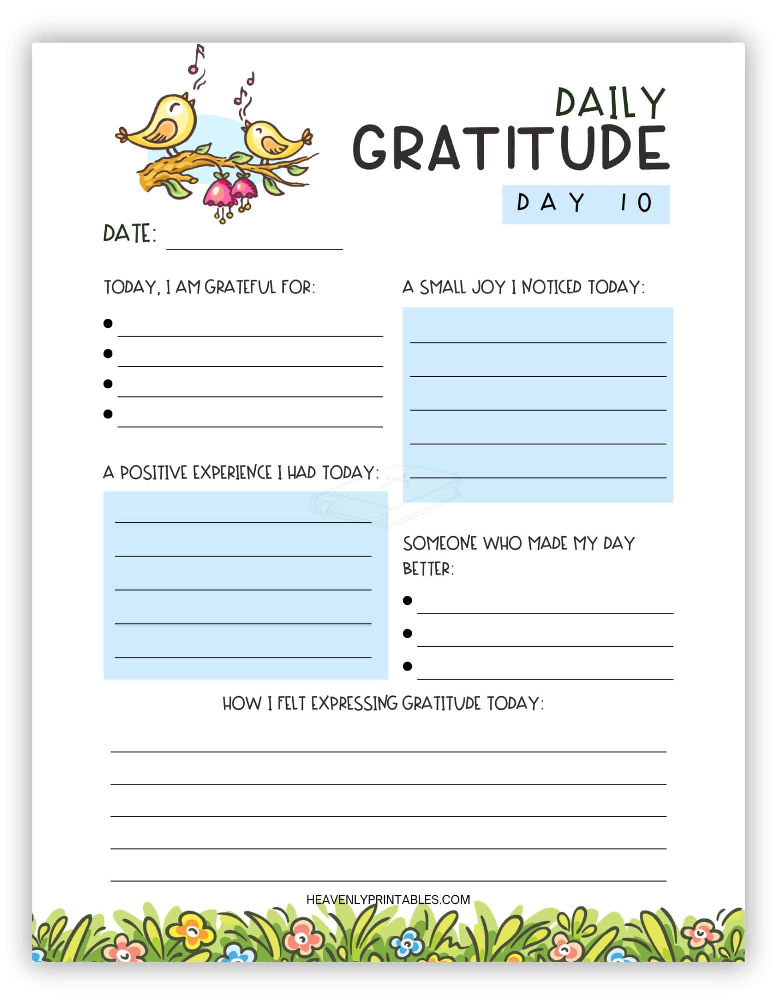 Happy Kids Grateful Hearts Gratitude and Reflection Journal (Free PDF ...