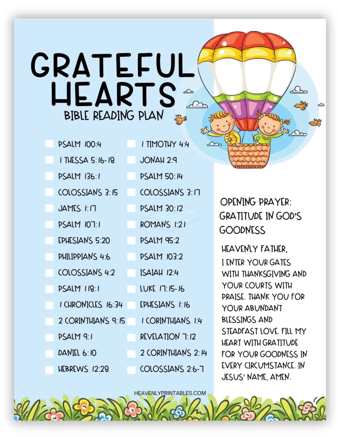 Happy Kids Grateful Hearts Gratitude and Reflection Journal (Free PDF ...
