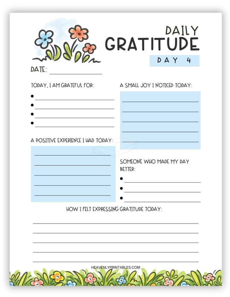 Happy Kids Grateful Hearts Gratitude and Reflection Journal (Free PDF ...