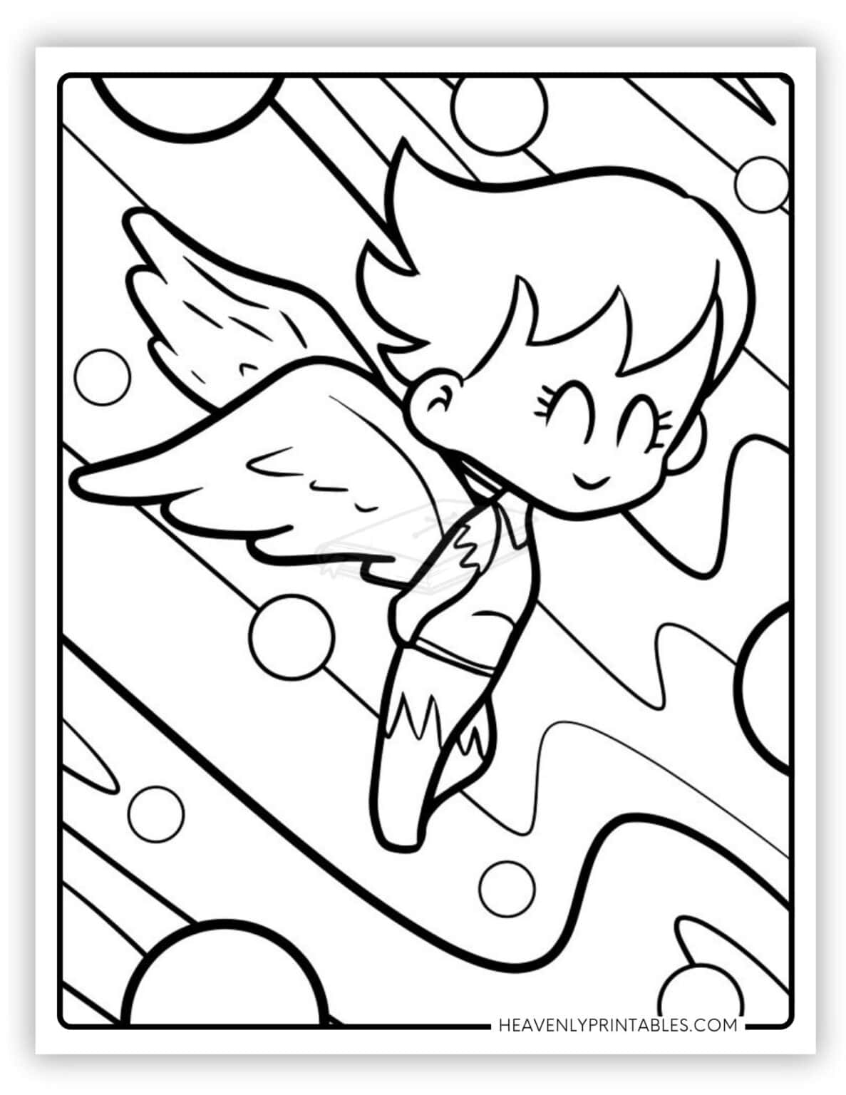 Angel Coloring Pages (Free PDF Printables) - Heavenly Printables