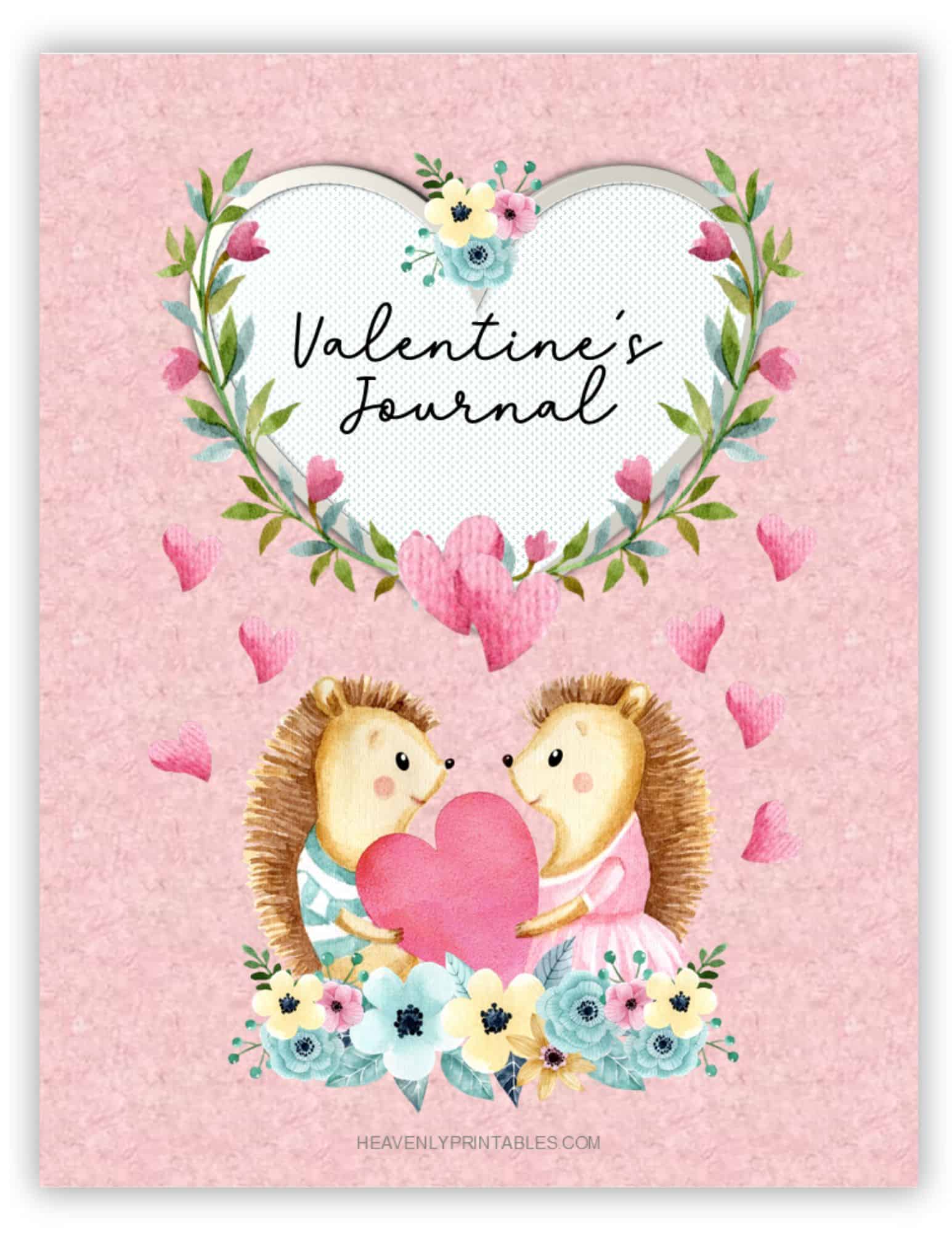 Valentine's Day Journal for Couples (Free PDF Printable) - Heavenly ...