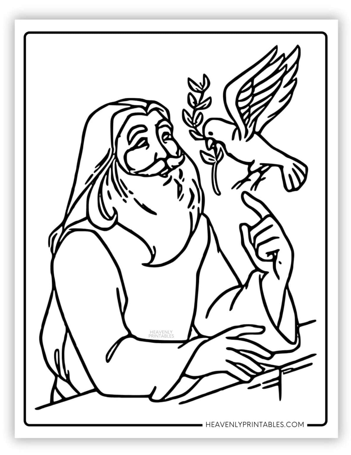 Noahs Ark Coloring Pages (Free PDF Printables) - Heavenly Printables
