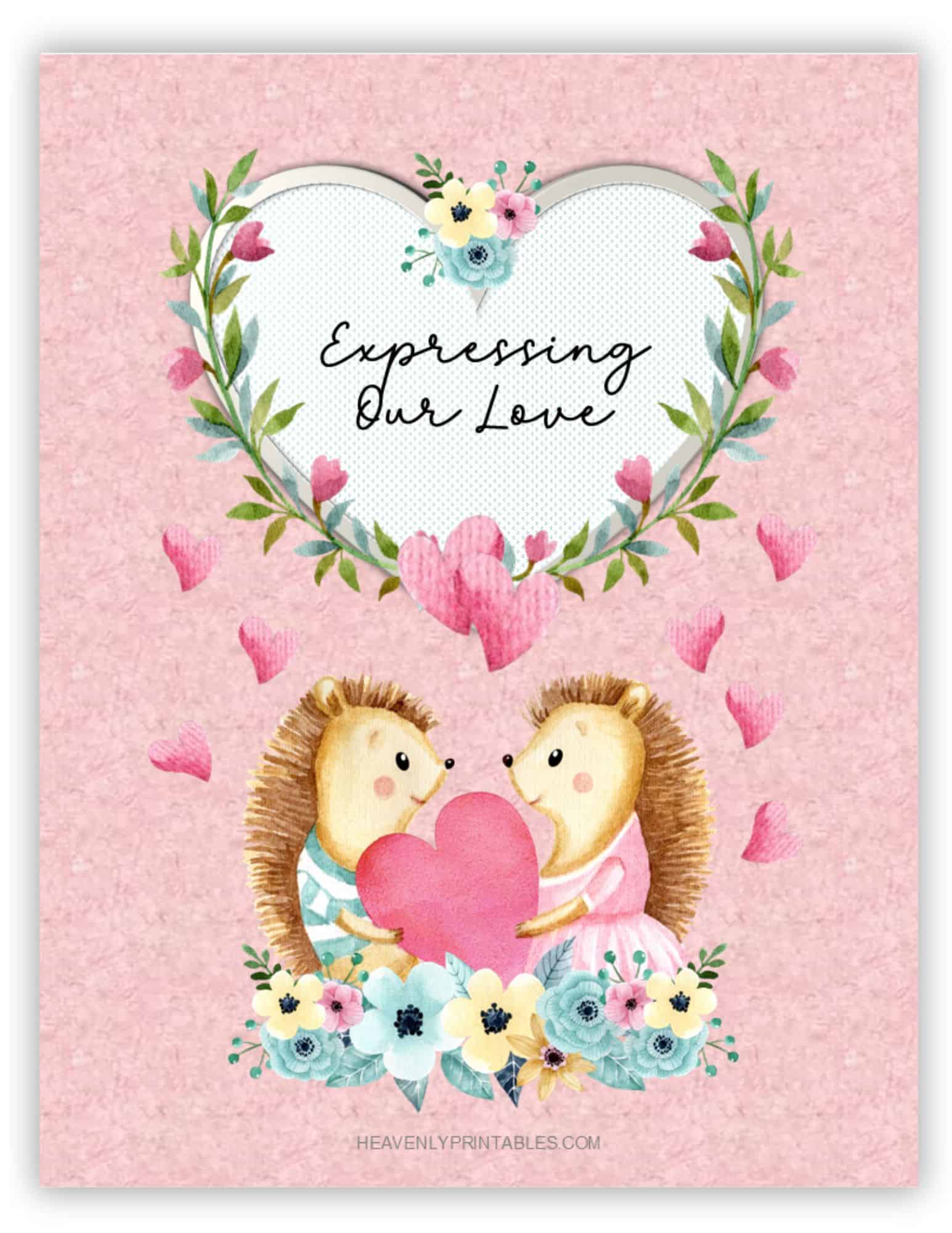 Valentine's Day Journal for Couples (Free PDF Printable) - Heavenly ...