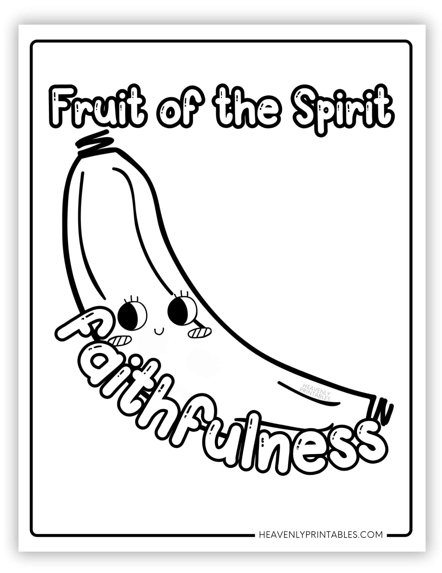 The Fruit of the Spirit Coloring Pages (Free PDF Printables) - Heavenly ...