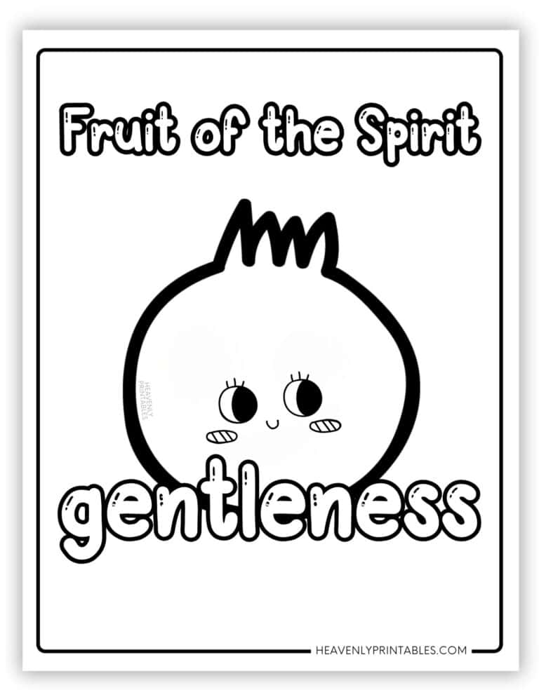 The Fruit of the Spirit Coloring Pages (Free PDF Printables) - Heavenly ...