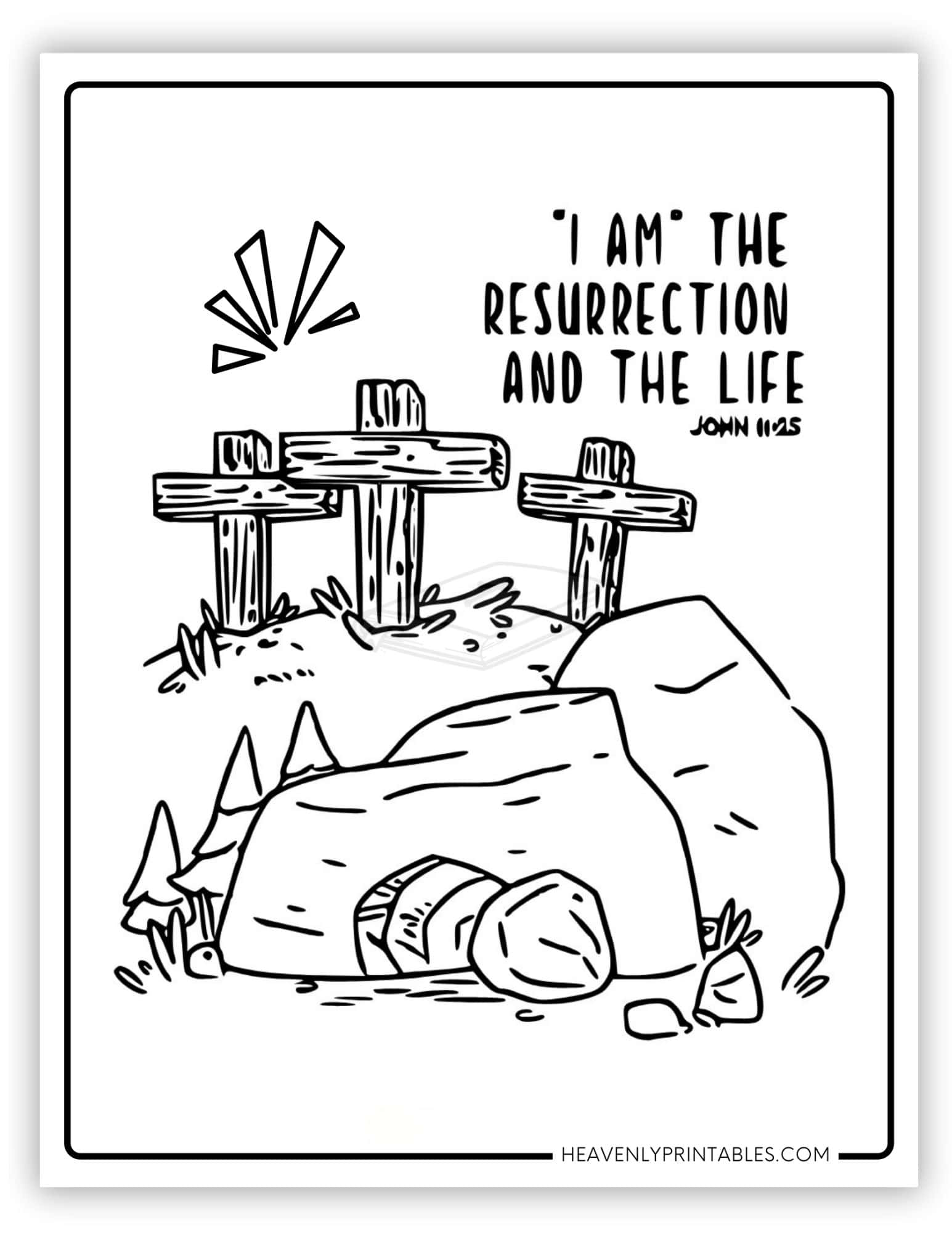 Easter Coloring Pages (Free PDF Printables) - Heavenly Printables
