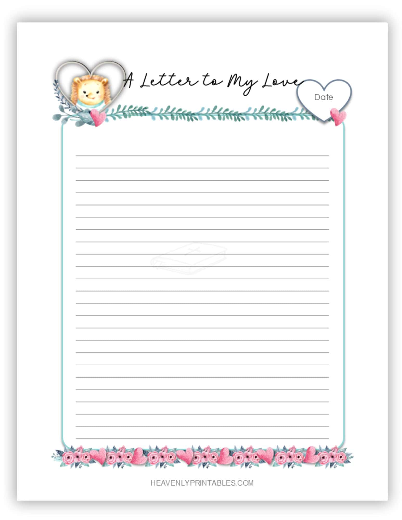 Valentine's Day Journal for Couples (Free PDF Printable) - Heavenly ...