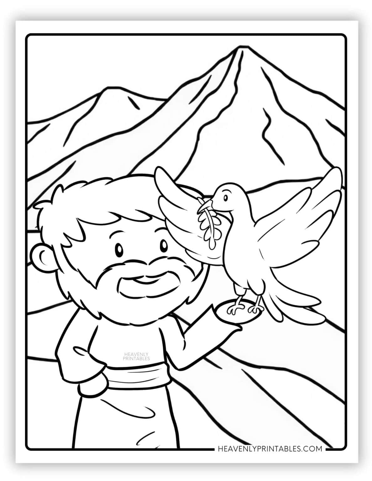 Noahs Ark Coloring Pages (Free PDF Printables) - Heavenly Printables