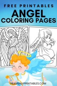 Angel Coloring Pages (Free PDF Printables) - Heavenly Printables