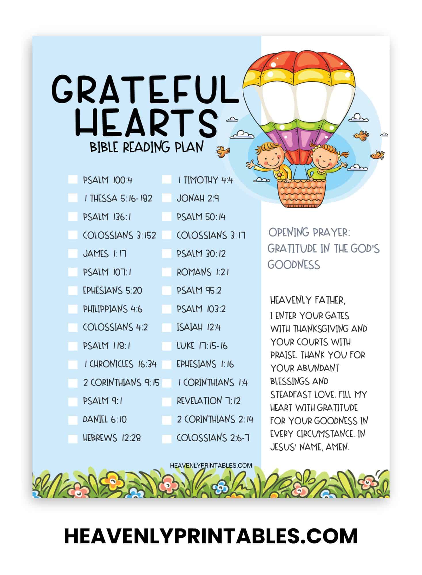 Happy Kids Grateful Hearts Gratitude and Reflection Journal (Free PDF ...