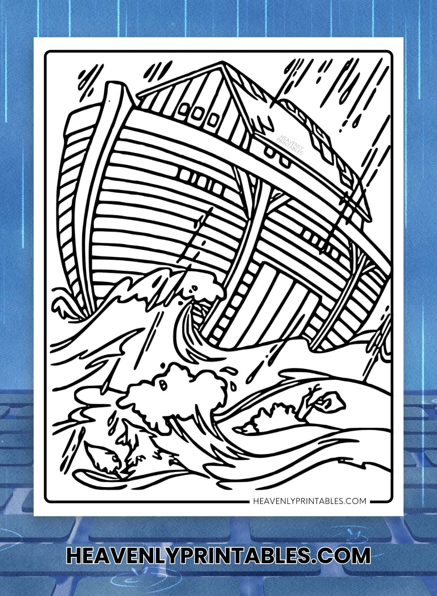 Noahs Ark Coloring Pages (Free PDF Printables) - Heavenly Printables