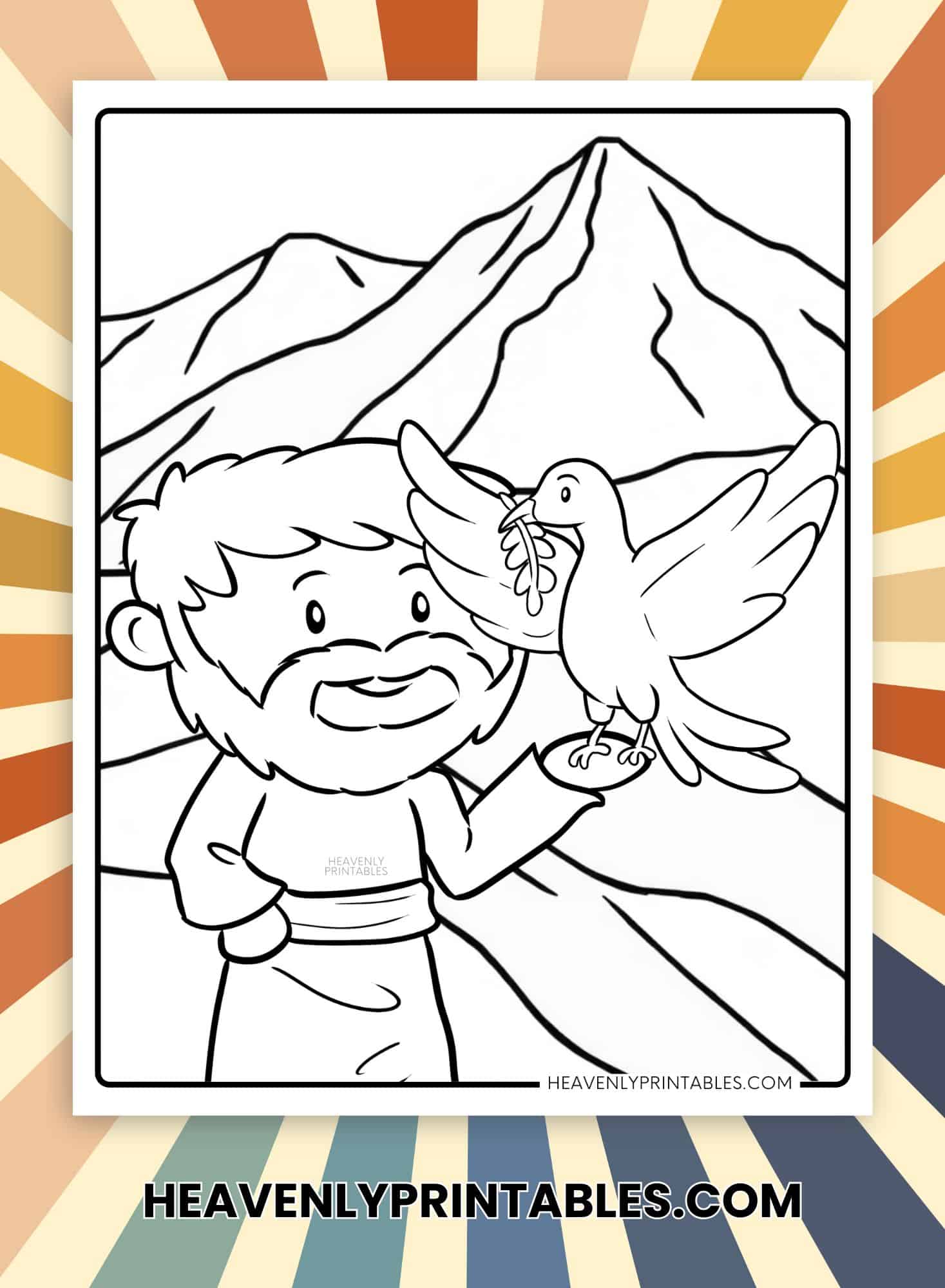 Noahs Ark Coloring Pages (Free PDF Printables) - Heavenly Printables
