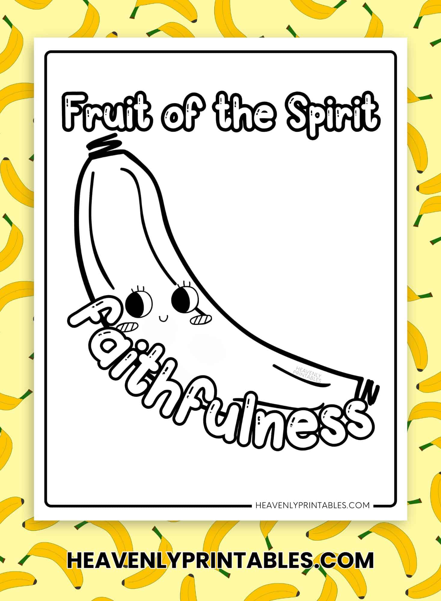 The Fruit of the Spirit Coloring Pages (Free PDF Printables) - Heavenly ...
