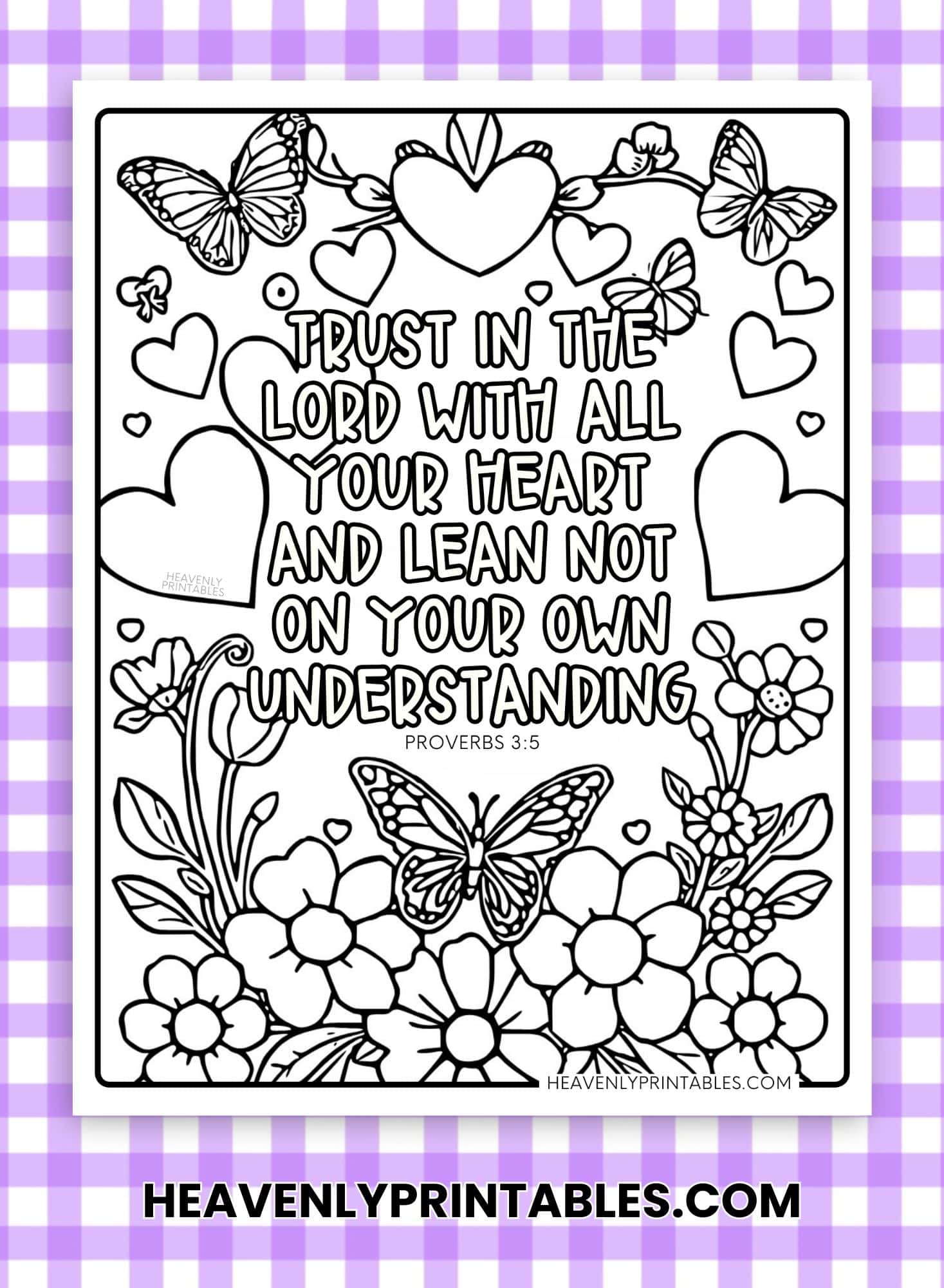 Trust in the Lord Coloring Pages (Free PDF Printables) - Heavenly ...