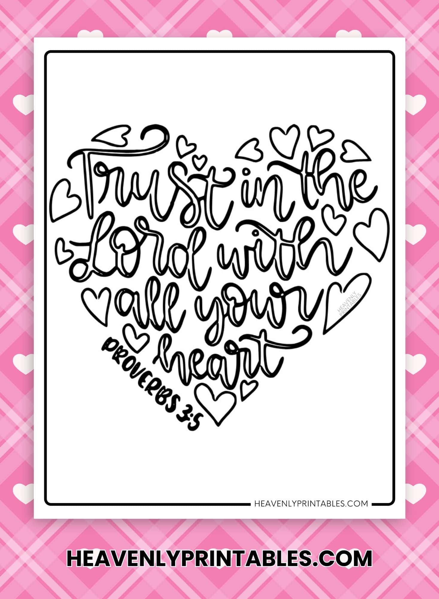 Trust in the Lord Coloring Pages (Free PDF Printables) - Heavenly ...