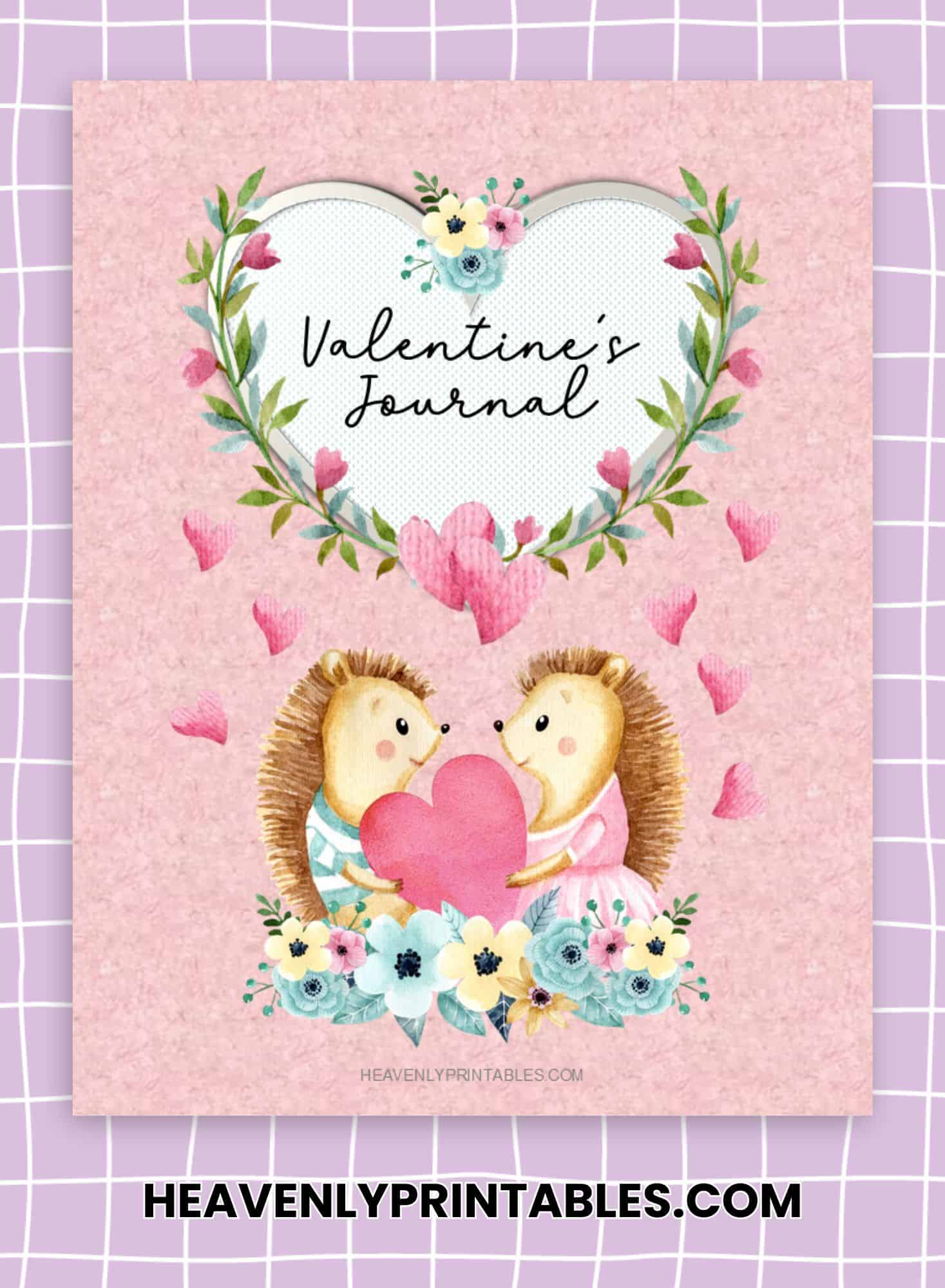 Valentine's Day Journal for Couples (Free PDF Printable) - Heavenly ...