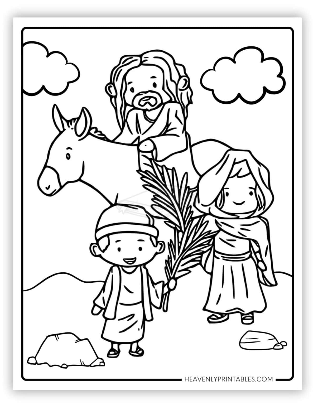 Easter Coloring Pages (Free PDF Printables) - Heavenly Printables