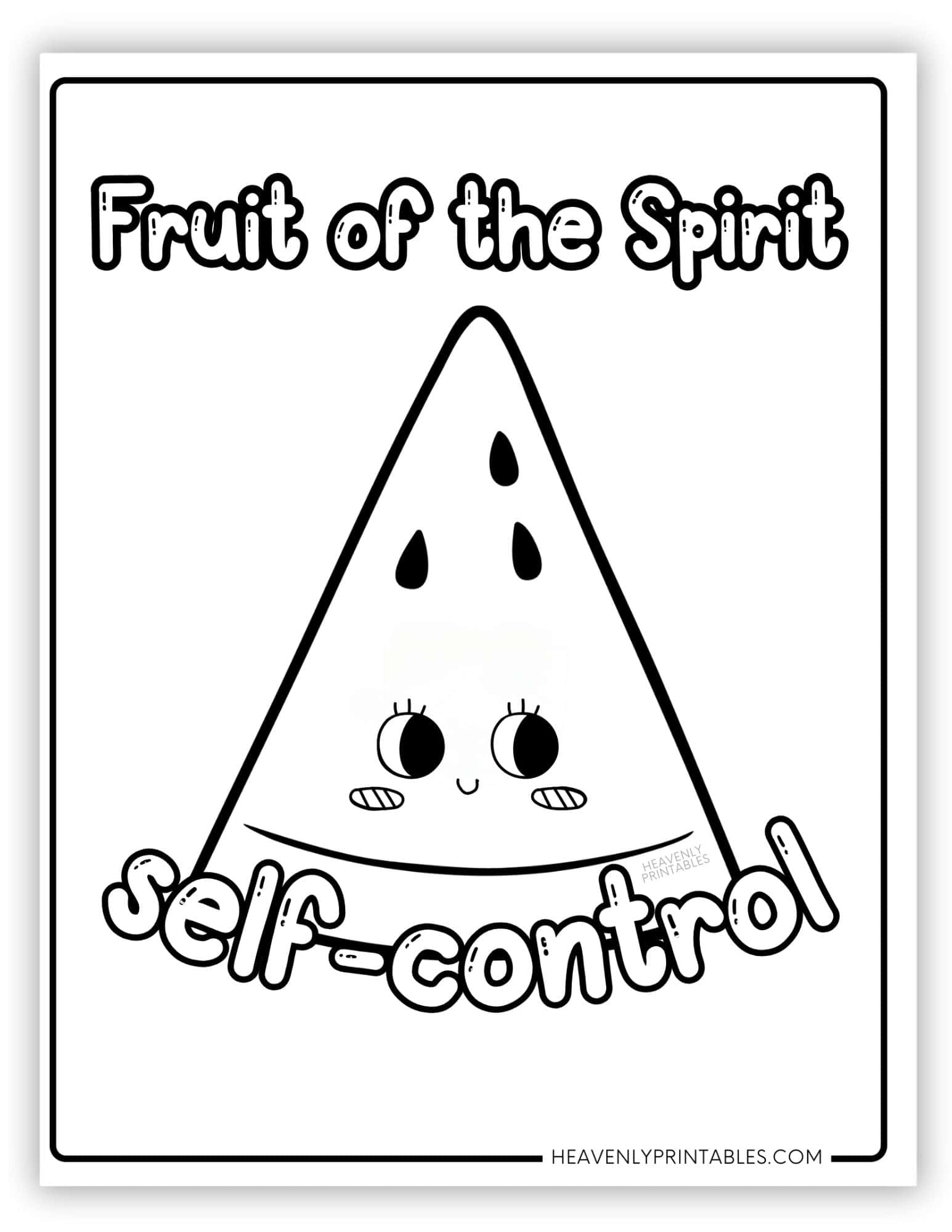 The Fruit of the Spirit Coloring Pages (Free PDF Printables) - Heavenly ...