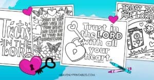Trust in the Lord Coloring Pages (Free PDF Printables) - Heavenly ...