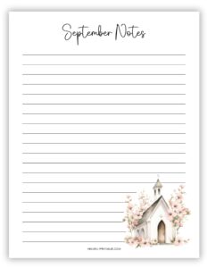 September Calendar Planner (Free PDF Printable) - Heavenly Printables