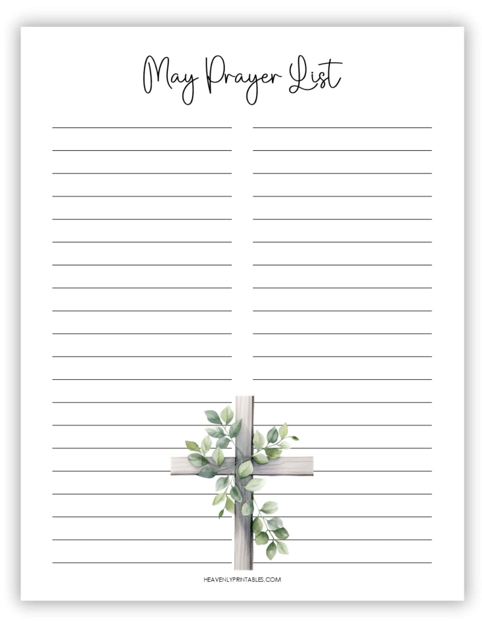 May Calender Planner (Free PDF Printable) - Heavenly Printables