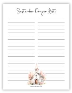 September Calendar Planner (Free PDF Printable) - Heavenly Printables