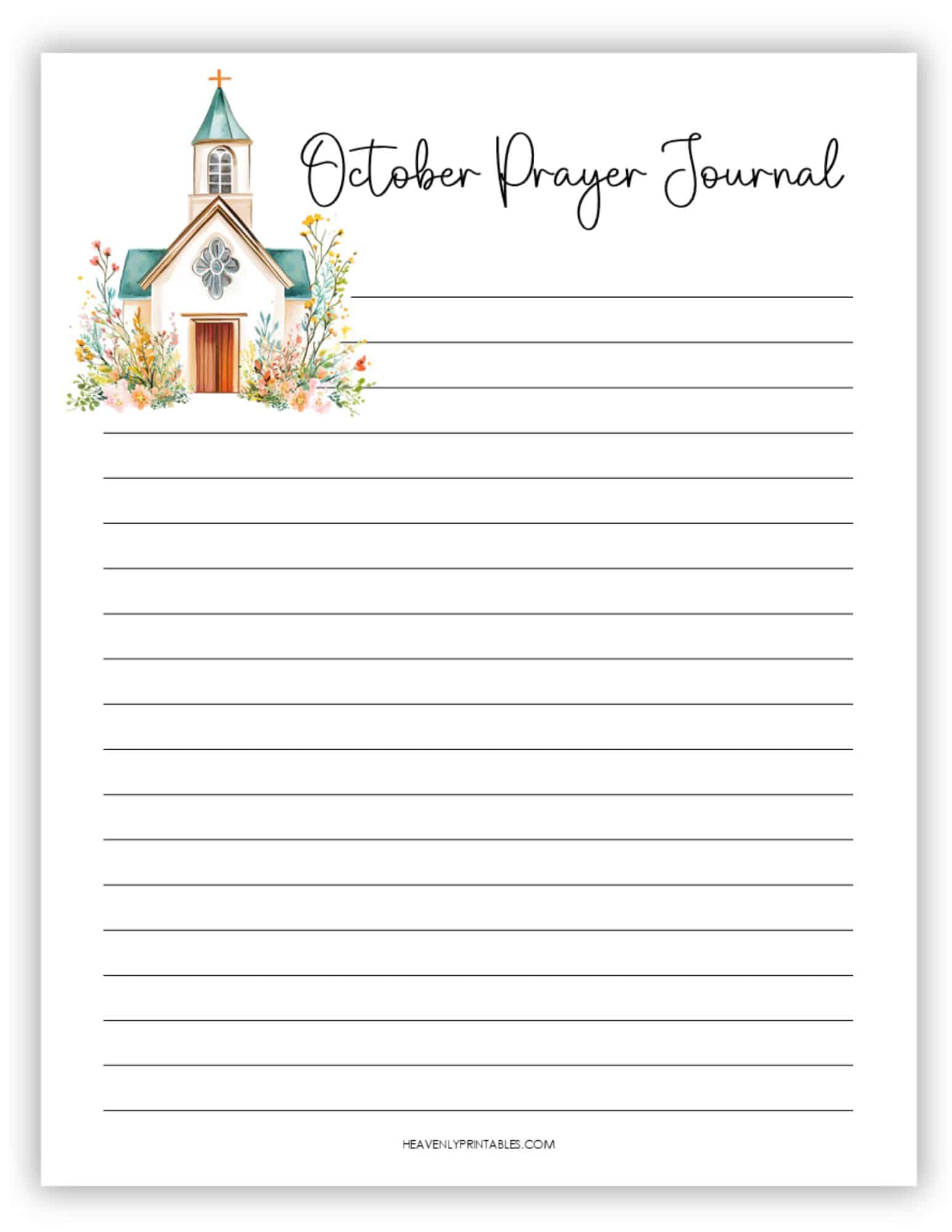October Calendar Planner (Free PDF Printable) - Heavenly Printables