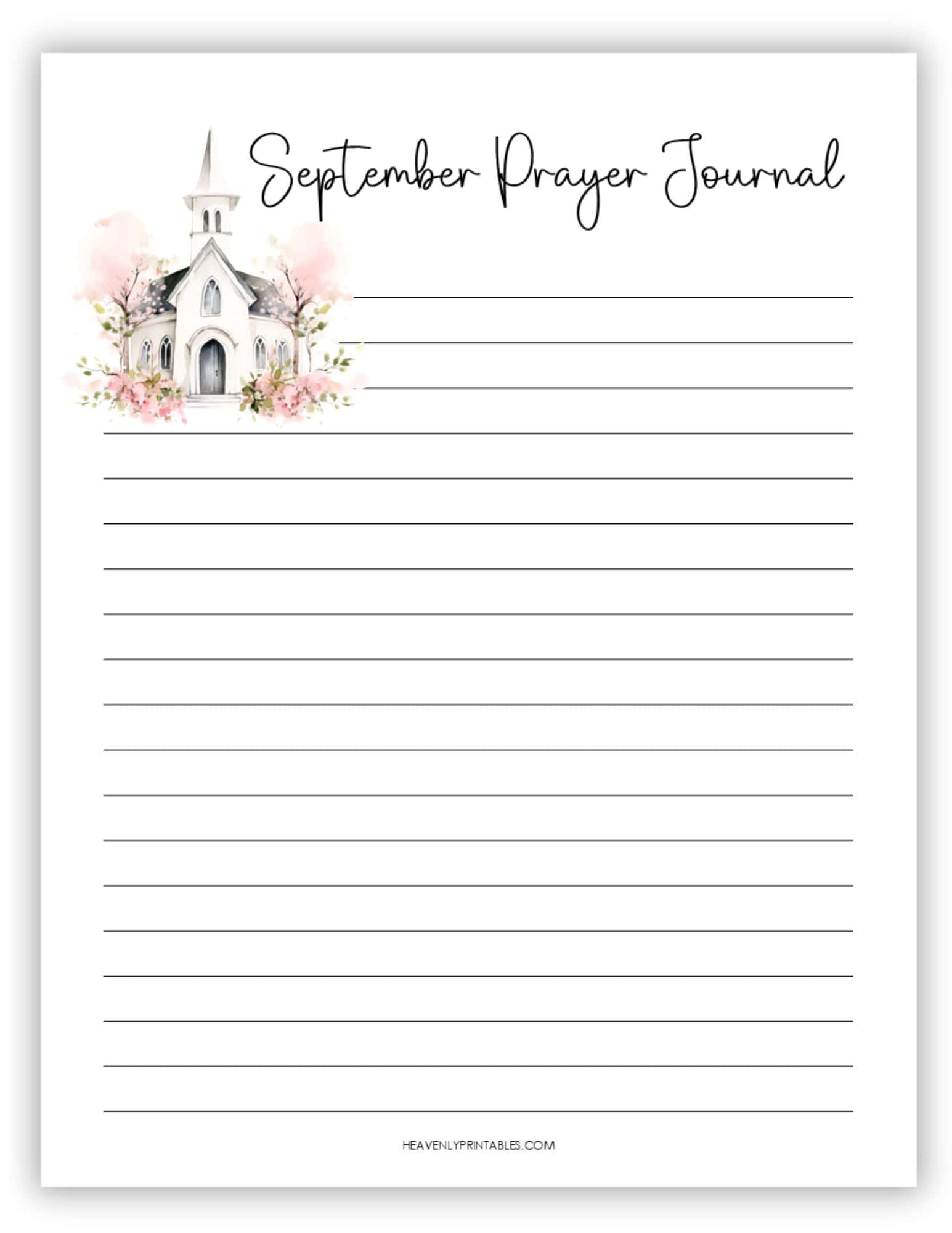 September Calendar Planner (Free PDF Printable) - Heavenly Printables