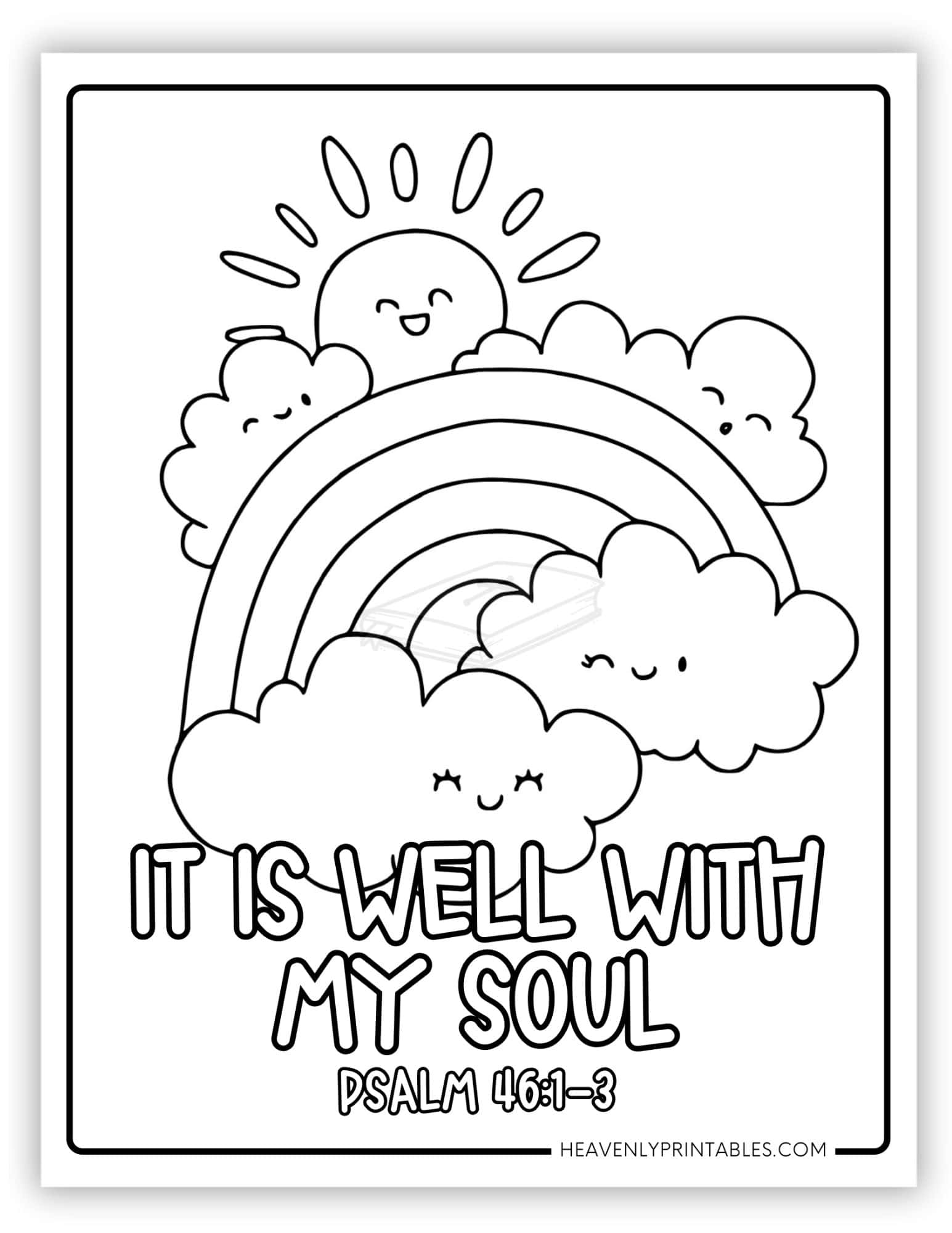 It Is Well With My Soul Coloring Pages (Free PDF Printables) - Heavenly ...