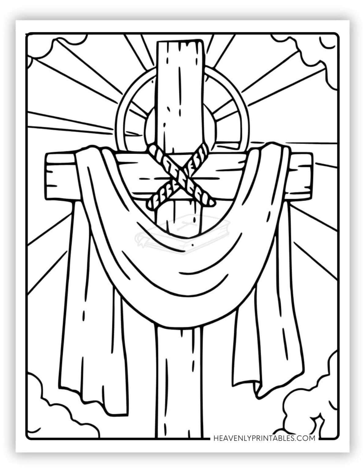 Cross Coloring Pages (Free PDF Printables) - Heavenly Printables