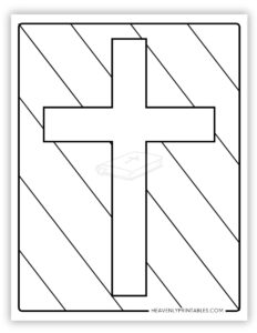 Cross Coloring Pages (Free PDF Printables) - Heavenly Printables