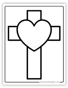 Cross Coloring Pages (Free PDF Printables) - Heavenly Printables