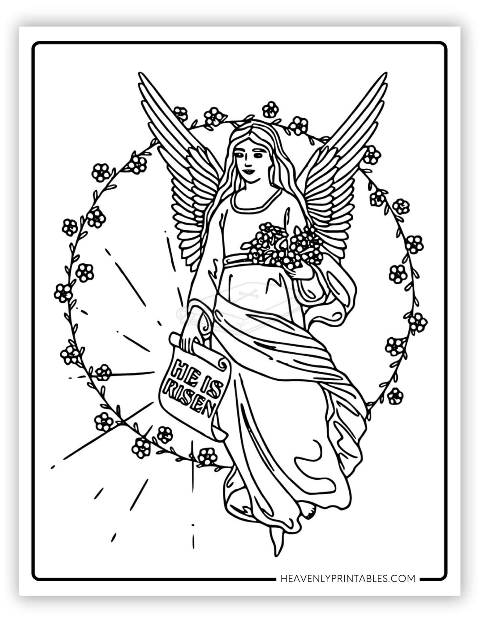 Vintage Easter Coloring Pages (Free PDF Printables) - Heavenly Printables