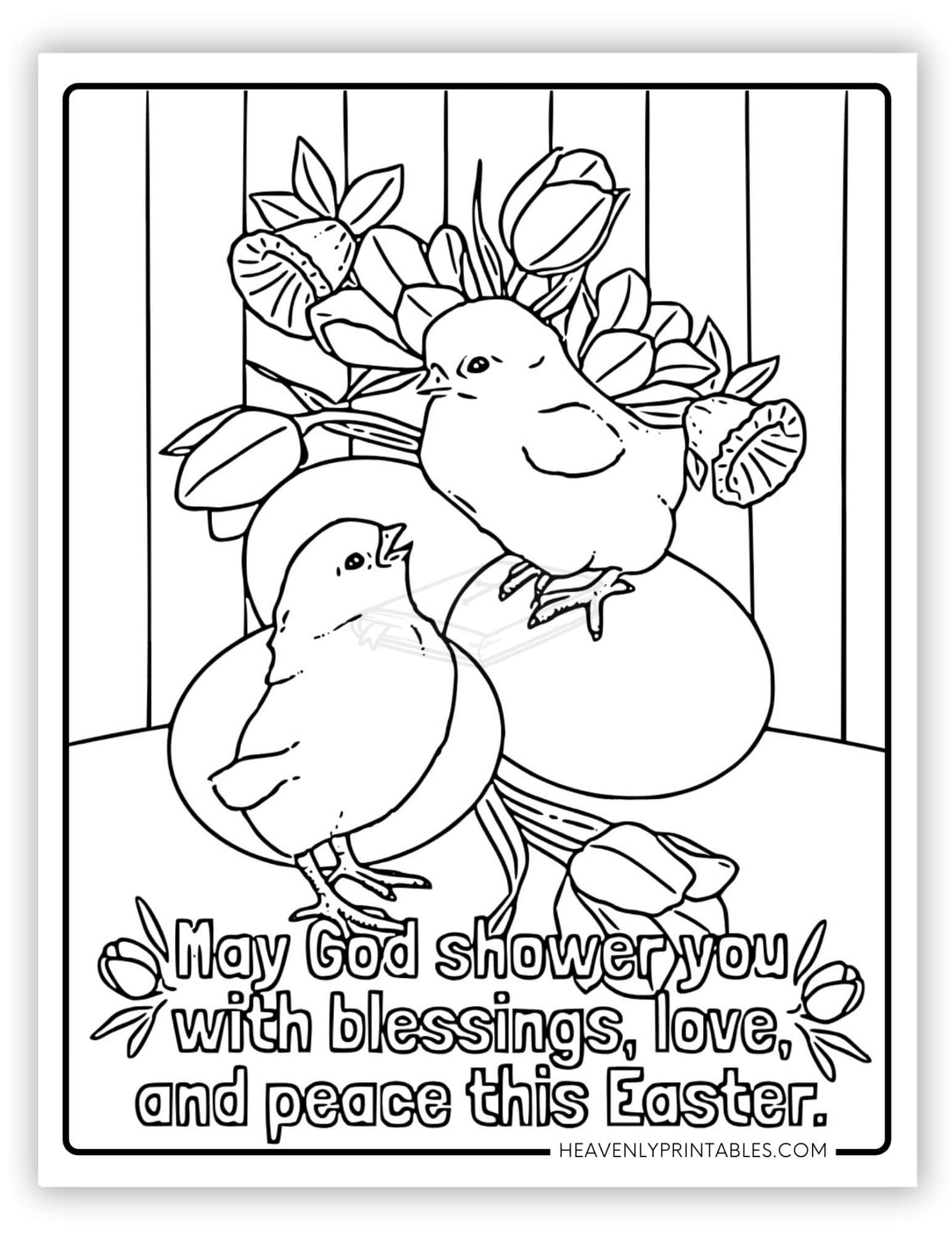 Vintage Easter Coloring Pages (Free PDF Printables) - Heavenly Printables