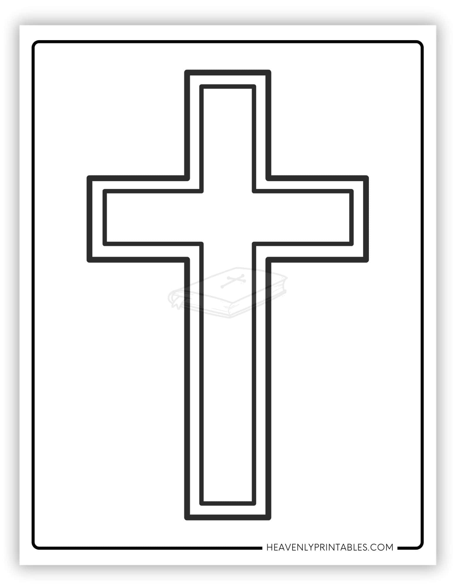 Cross Coloring Pages (Free PDF Printables) - Heavenly Printables