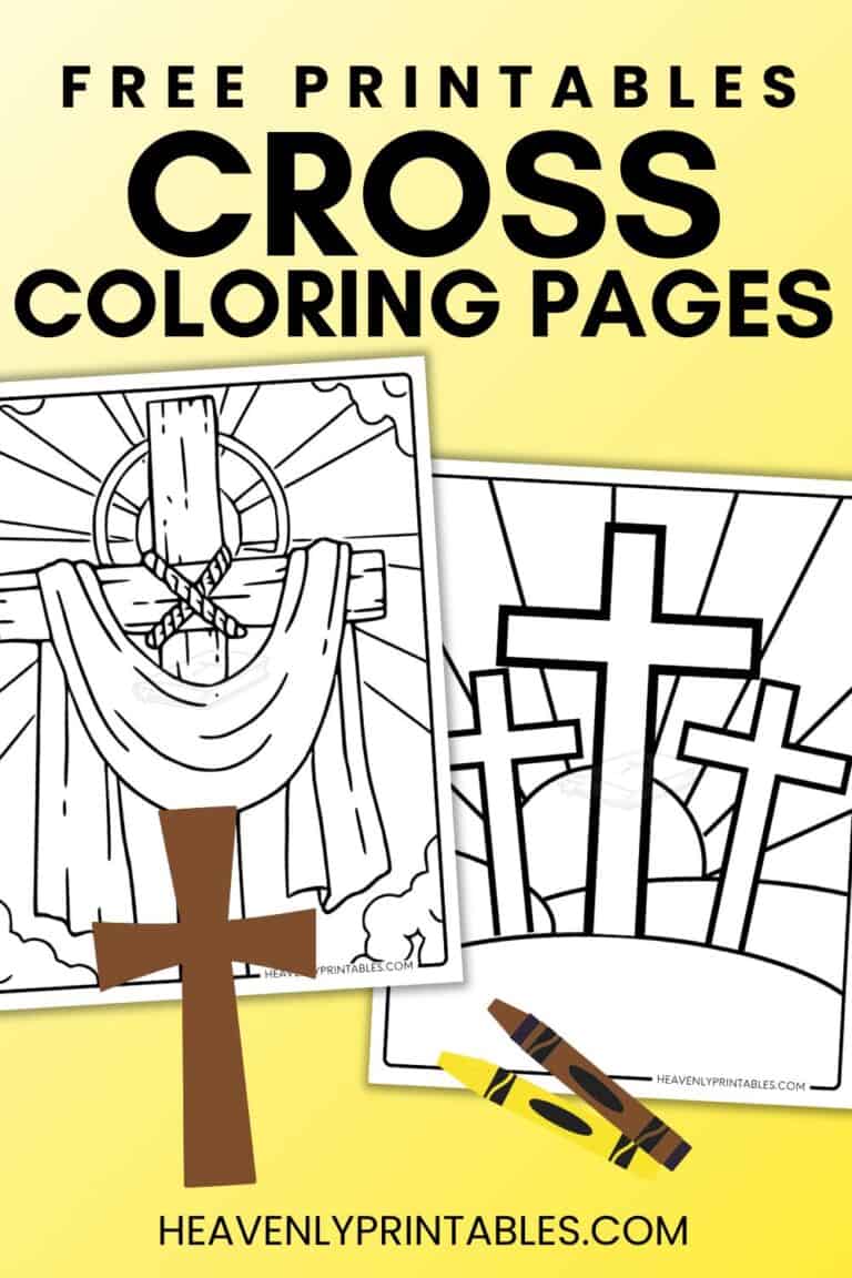 Cross Coloring Pages (Free PDF Printables) - Heavenly Printables