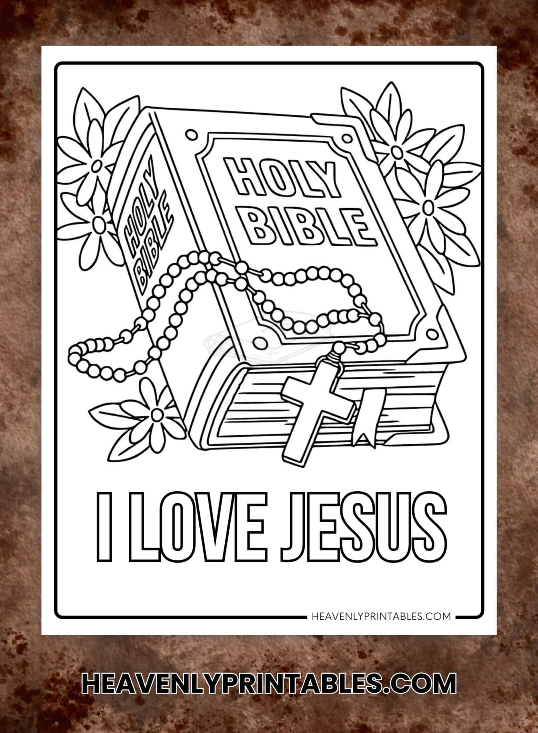 I Love Jesus Coloring Pages (Free PDF Printables) - Heavenly Printables