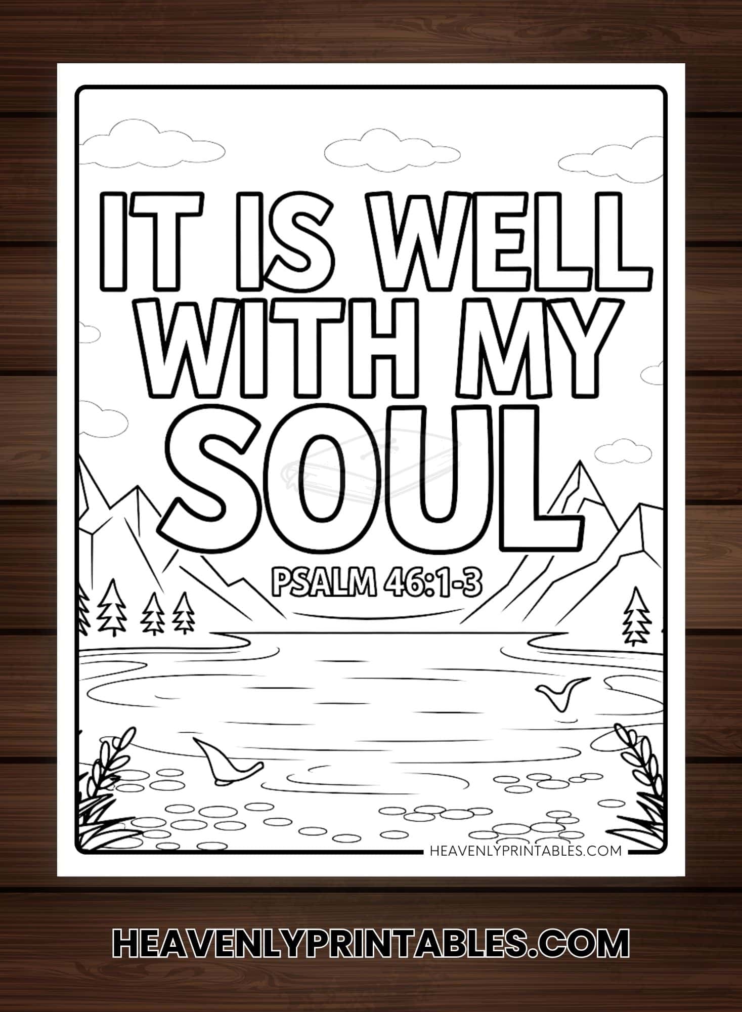 It Is Well With My Soul Coloring Pages (Free PDF Printables) - Heavenly ...