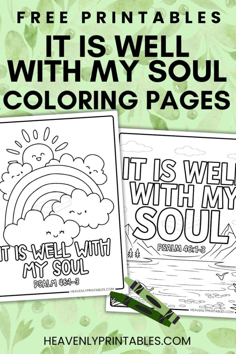 Jesus Loves Me Coloring Pages (Free PDF Printables) - Heavenly Printables