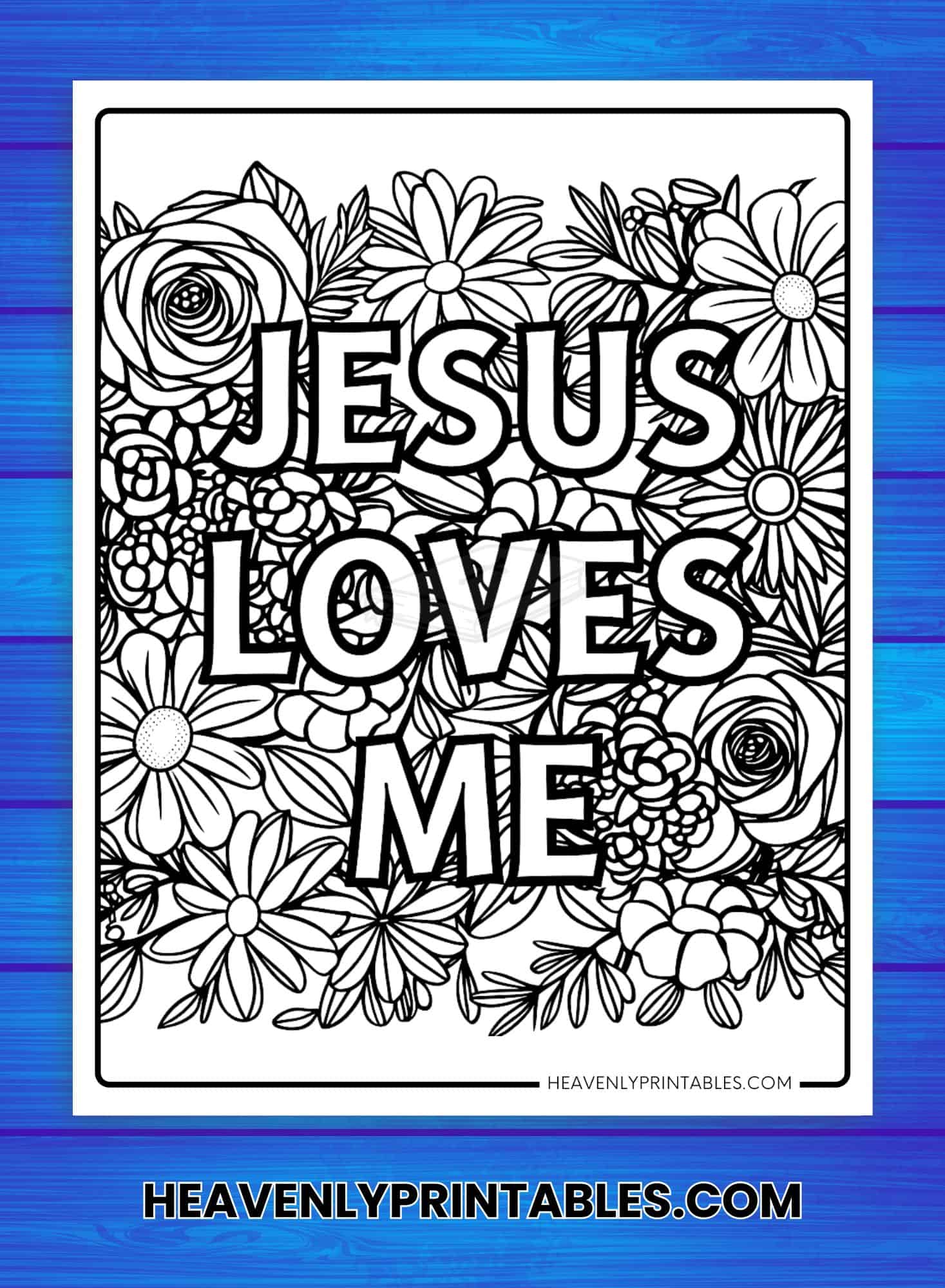 Jesus Loves Me Coloring Pages (Free PDF Printables) - Heavenly Printables