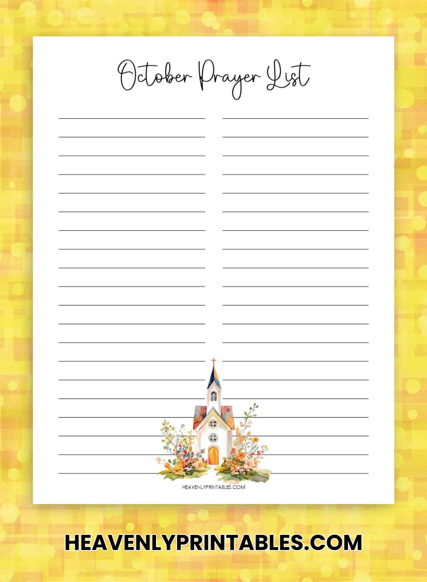 October Calendar Planner (Free PDF Printable) - Heavenly Printables