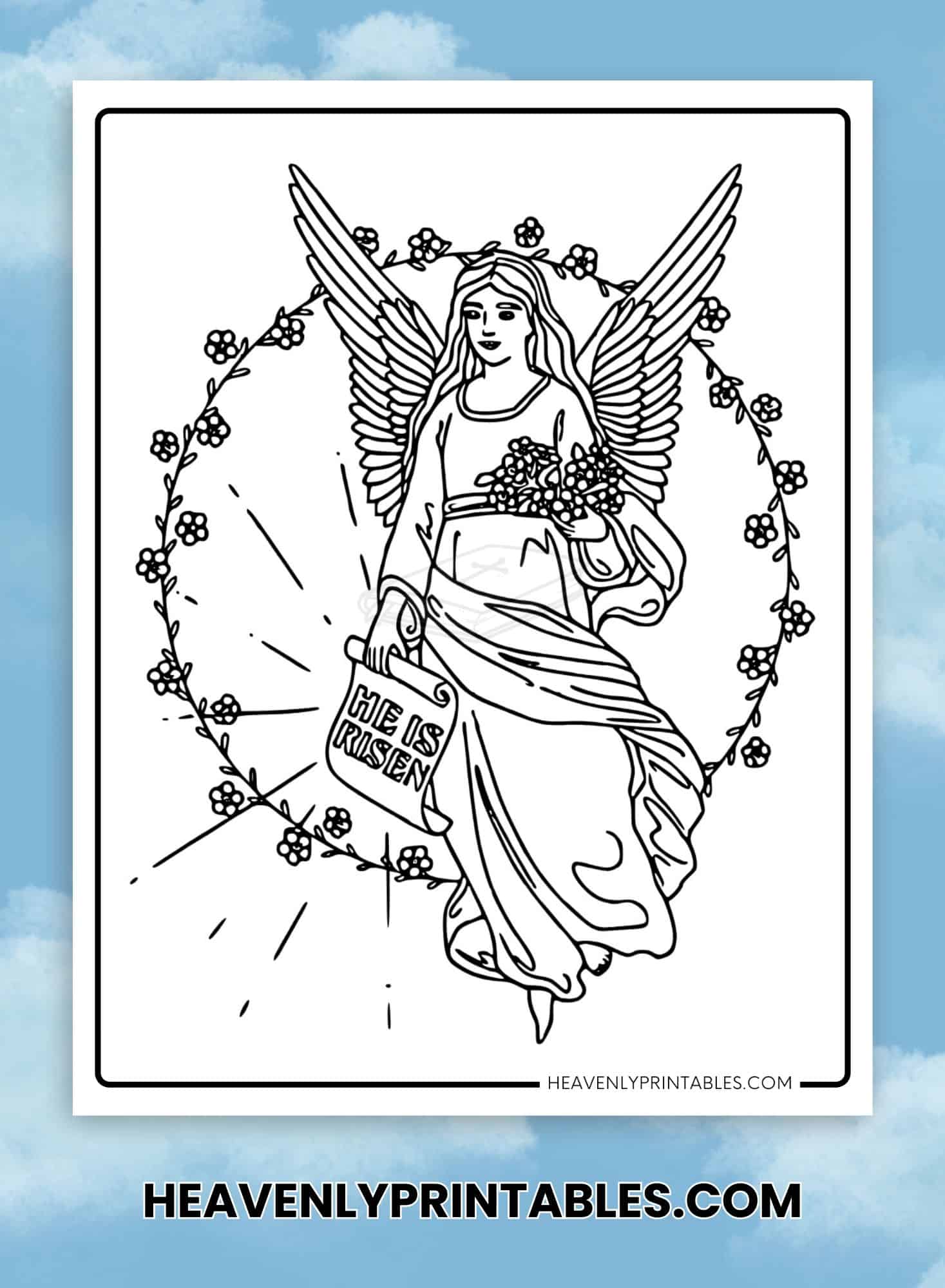 Vintage Easter Coloring Pages (Free PDF Printables) - Heavenly Printables