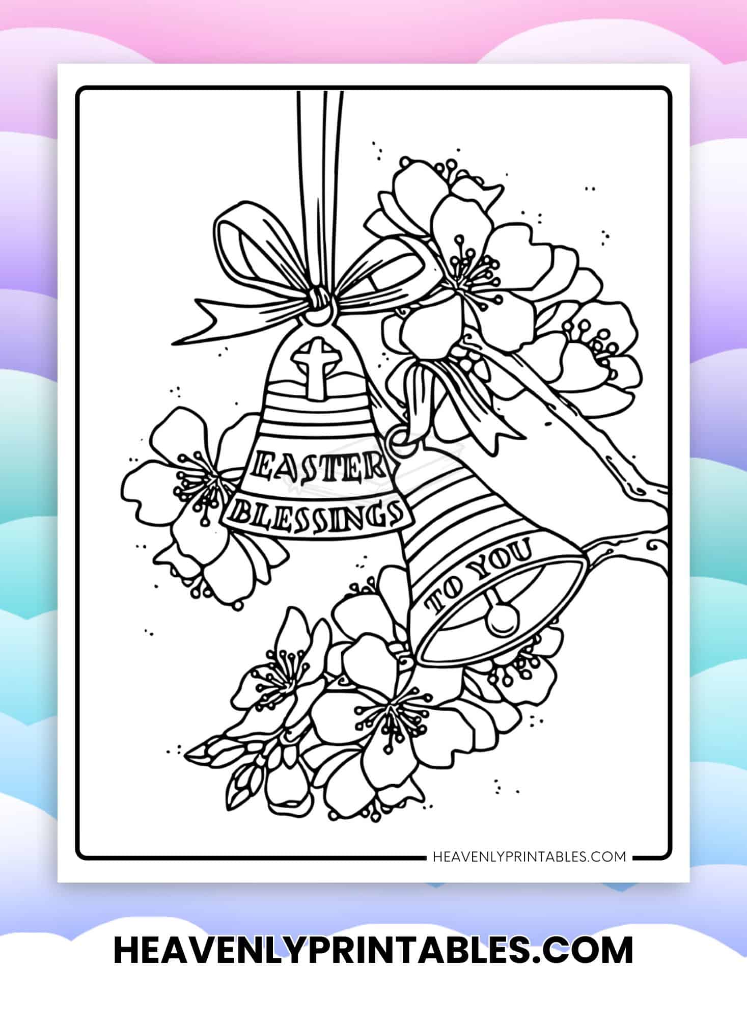 Vintage Easter Coloring Pages (Free PDF Printables) - Heavenly Printables