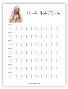 December Calendar Planner (Free PDF Printable) - Heavenly Printables