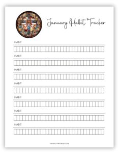 January Calendar Planner (Free PDF Printable) - Heavenly Printables