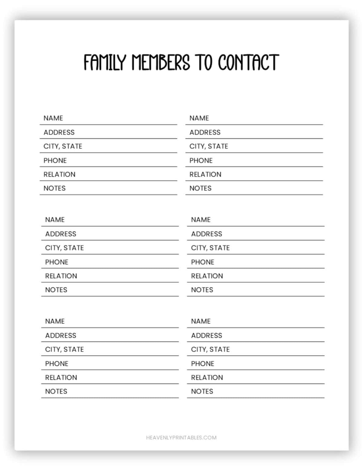 Final Wishes Planner (Free PDF Printable) - Heavenly Printables