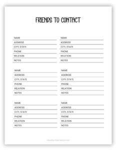 Final Wishes Planner (Free PDF Printable) - Heavenly Printables