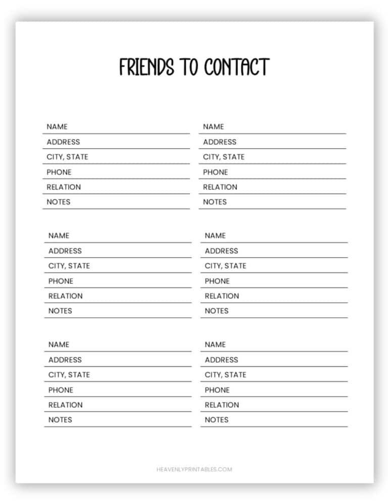 Final Wishes Planner (Free PDF Printable) - Heavenly Printables