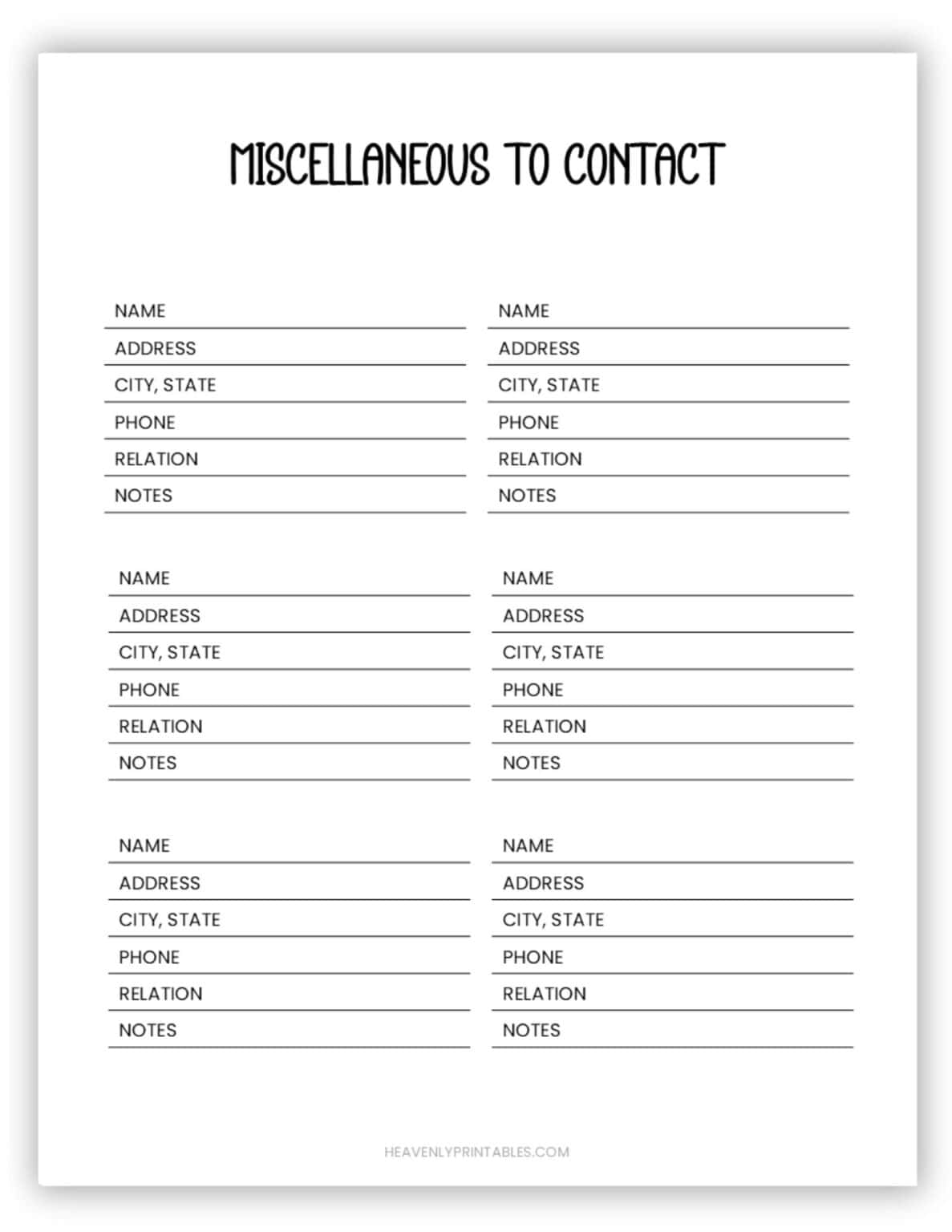 Final Wishes Planner (Free PDF Printable) - Heavenly Printables